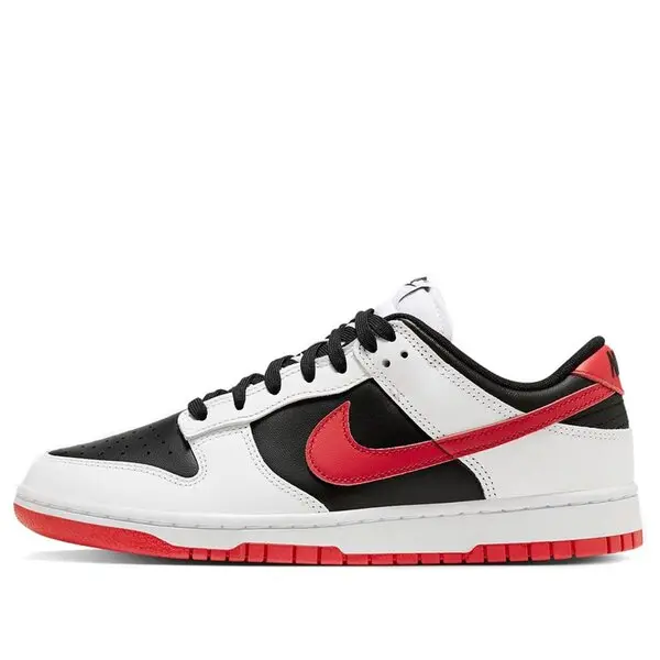 Nike Dunk Low "white Red" Sneakers - Black
