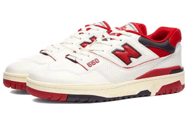 NEW BALANCE X Aimé Leon Dore 550 Sneakers - White/red