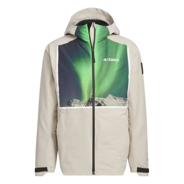 Adidas X National Geographic Rain.rdy 3-in-1 Sport Jacket - Green/tan