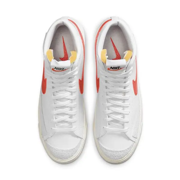 Nike Blazer Mid '77 Vintage High Top Sneakers - White/orange