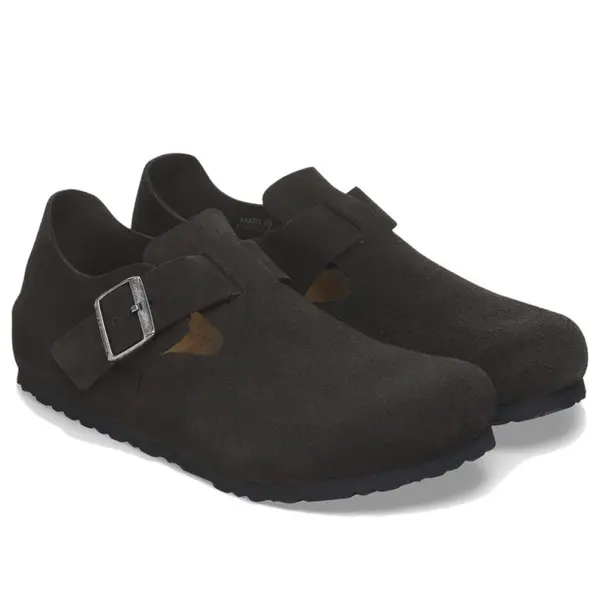 BIRKENSTOCK London Suede Mary Jane Shoes - Black