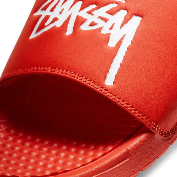 Nike X Stussy Benassi Slides - Red