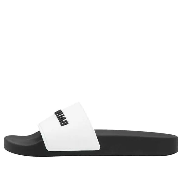 Balenciaga Pool Slides - White/black