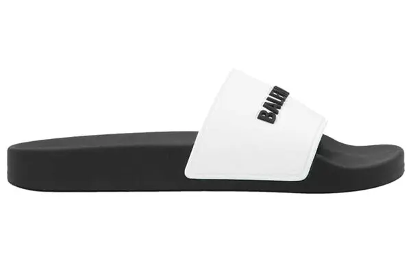 Balenciaga Pool Slides - White/black