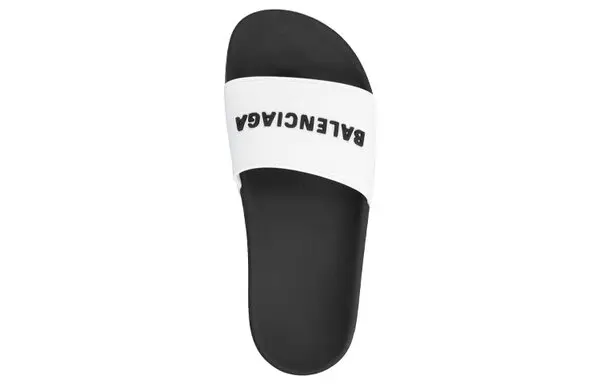 Balenciaga Pool Slides - White/black