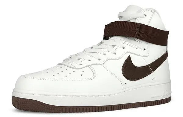 Nike Force 1 High Retro Qs Sneakers - White/brown