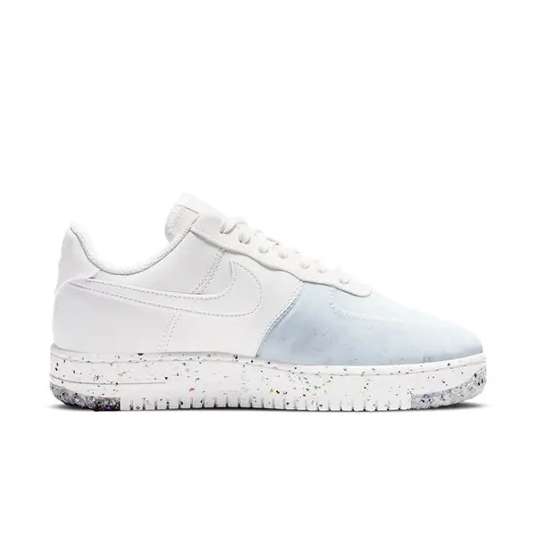 Nike Force 1 Crater Low Top Sneakers - White/blue