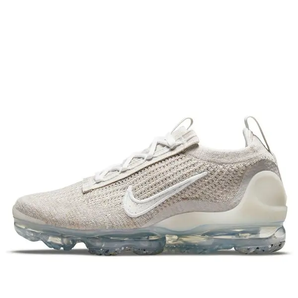 Nike Vapormax 2021 Flyknit Sneakers - Light Bone/phantom/metallic Silver