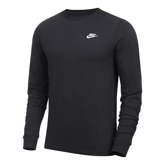 Nike Club Long Sleeve T-shirt - Black