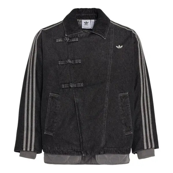 Adidas New Year Pad Jacket Asia Sizing - Medium Black Denim