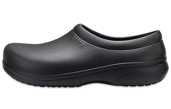 CROCS On The Clock Work Slip On Clogs - Black