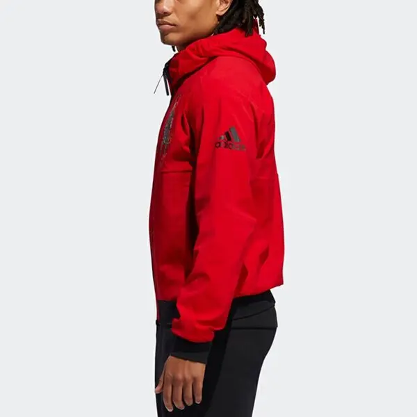 Adidas Embroidered Tiger Hooded Track Jacket
