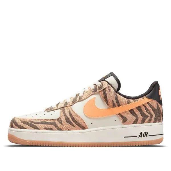 Nike Force 1 Low Premium 'daktari Stripes' Sneakers - Tan