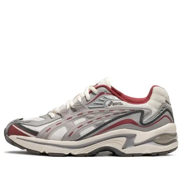 Asics Gel-preleus Low Top Lace-up Sneakers - Grey/red/white
