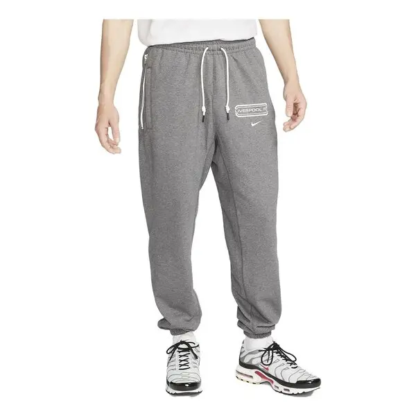 Nike Liverpool Fc Standard Issue Football Pants - Grey/white