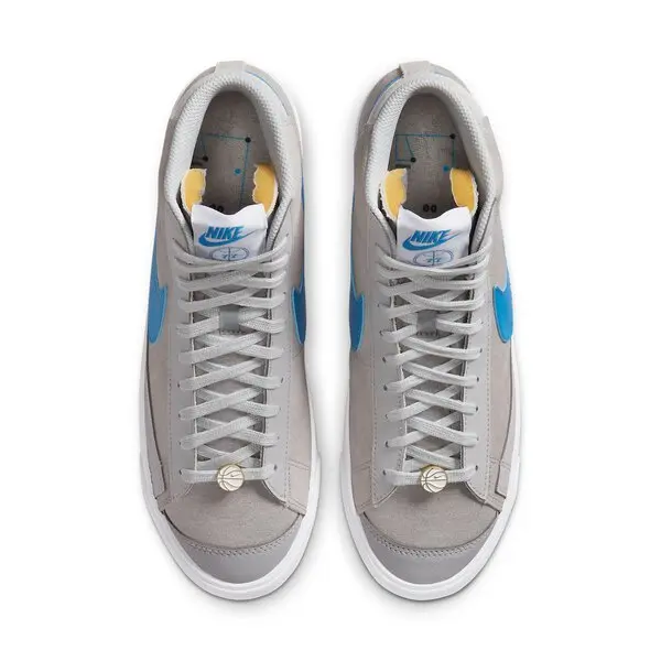 Nike Blazer Mid '77 "coney Island Hoops" Sneakers - Grey/blue