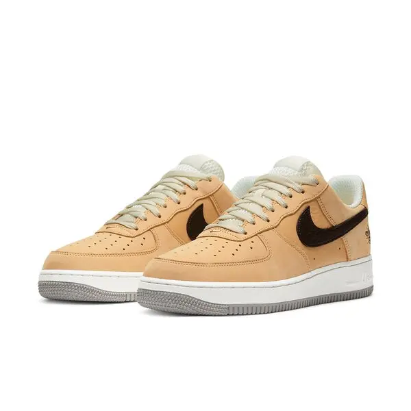 Nike Force 1 Low "manchester Bee" Sneakers - Khakibrown