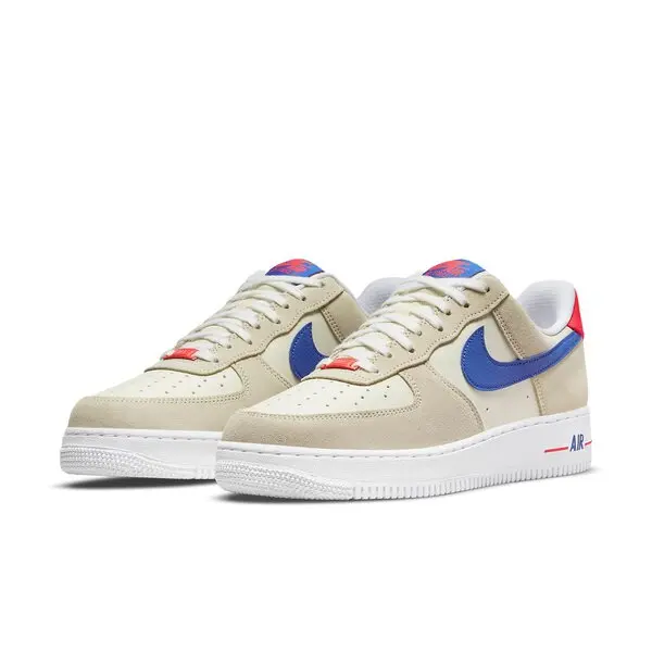 Nike Force 1 '07 Lv8 Sneakers - Cream/blue/red