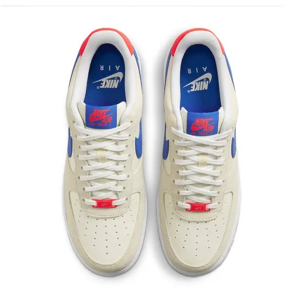 Nike Force 1 '07 Lv8 Sneakers - Cream/blue/red