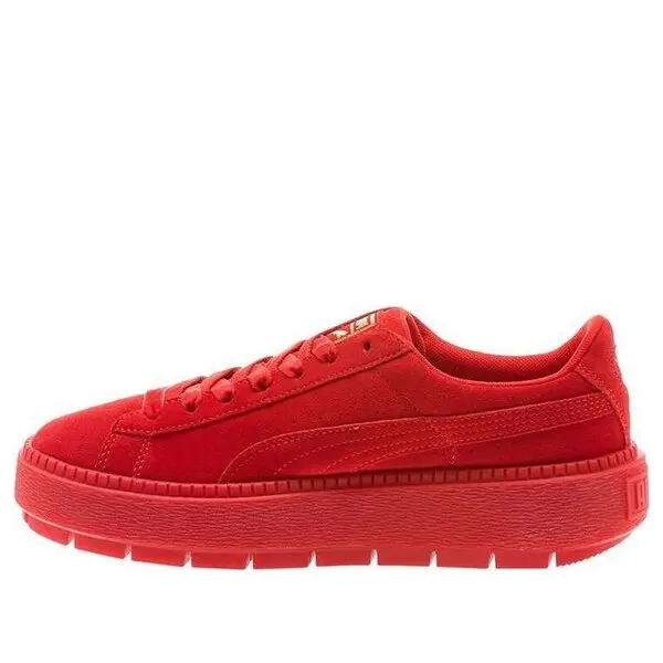 PUMA Suede Platform Trace 'valentines Day - Red