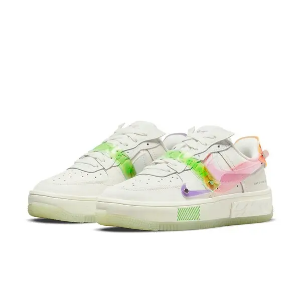 Nike Force 1 Fontanka 'have A Good Game' Sneakers - White/green/orange