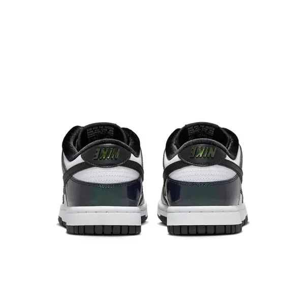 Nike Dunk Low Se 'just Do It Iridescent' Sneakers - Black/black/multi-color