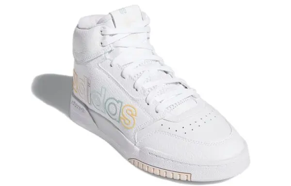 Adidas Drop Step Xl High Top Sneakers - White/yellow/blue