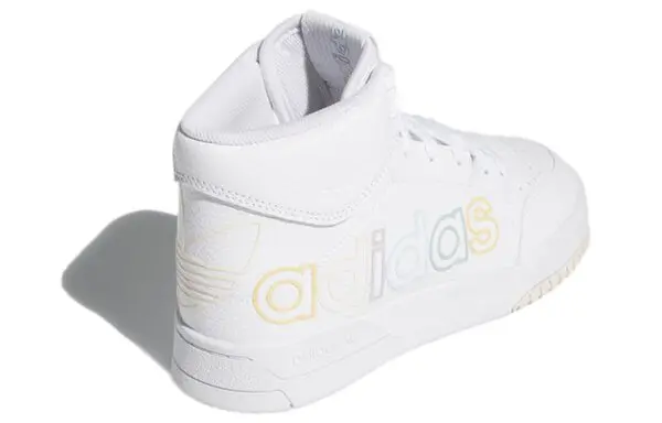 Adidas Drop Step Xl High Top Sneakers - White/yellow/blue