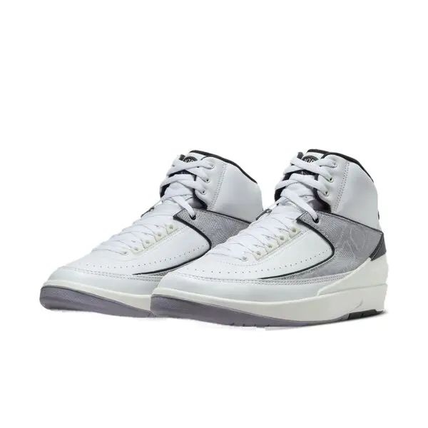 JORDAN Air 2 Retro 'python' Sneakers - White/fire Red/black