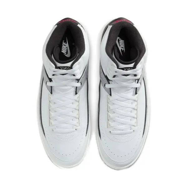 JORDAN Air 2 Retro 'python' Sneakers - White/fire Red/black