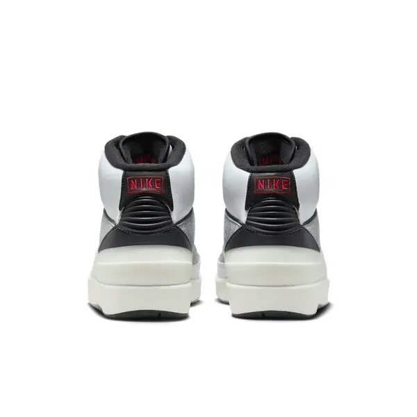 JORDAN Air 2 Retro 'python' Sneakers - White/fire Red/black