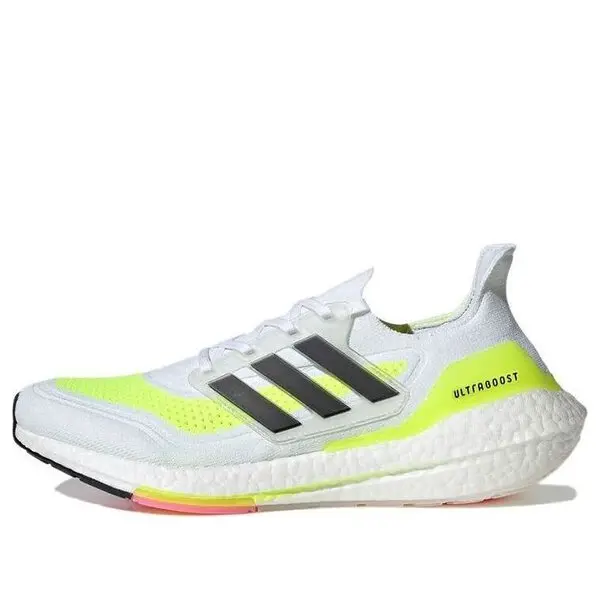 Adidas Ultraboost 21 - White/yellow