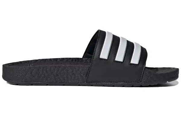 Adidas Adilette Boost Slides With Three Stripes - Black