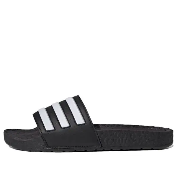 Adidas Adilette Boost Slides With Three Stripes - Black