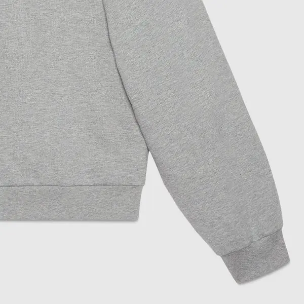 Gucci Cotton Jersey Sweatshirt With Printed Logo