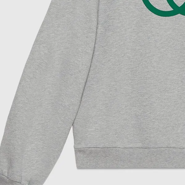 Gucci Cotton Jersey Sweatshirt With Printed Logo