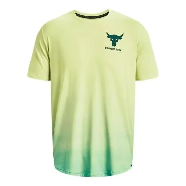 Under Armour Project Rock Fade T-shirt 'yellow Green