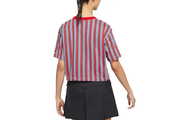 JORDAN Ss22 Paris Saint-germain Stripe Printing Short Sleeve