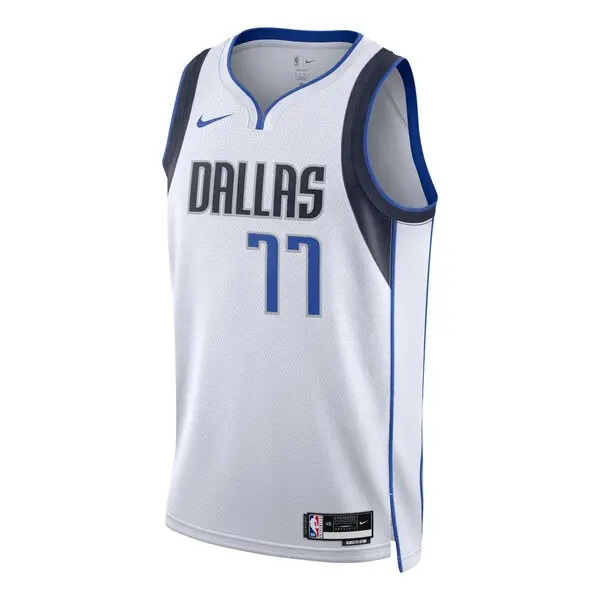 Nike Nba Dallas Mavericks Luka Doncic 2022/23 Association Edition Swingman Jersey - White/blue/navy