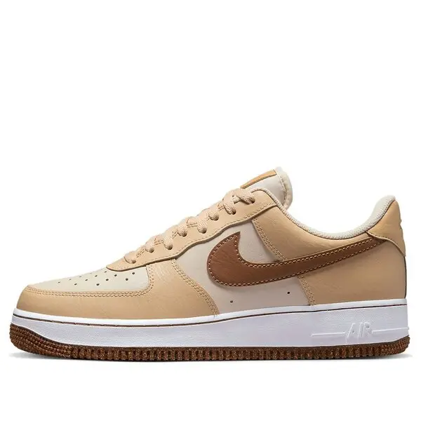 Nike Force 1 '07 Lv8 Emb "inspected Swoosh" Sneakers - Light Brown