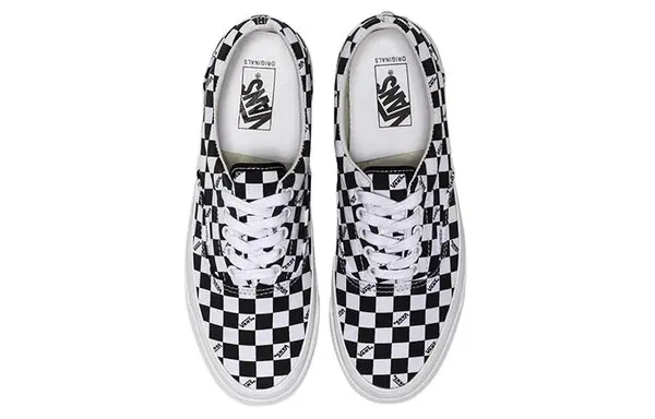 VANS Og Era Lx Checkerboard Logo Low Top Sneakers - Black/white
