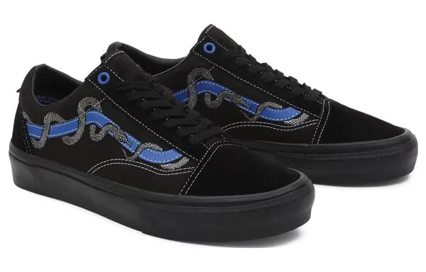 VANS Skate Old Skool Low Top Sneakers - Black/blue