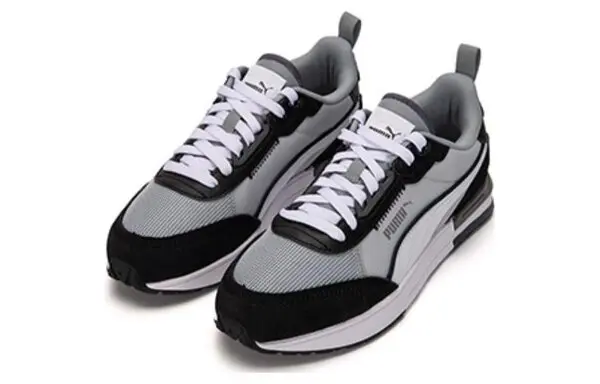 PUMA R22 Quarry Low Top Lace Up Sneakers - Whitegray