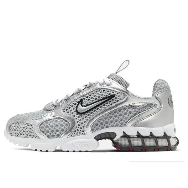 Nike Zoom Spiridon Cage 2 Metallic Silver Sneakers - Silverwhite
