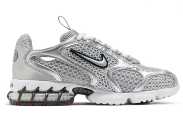 Nike Zoom Spiridon Cage 2 Metallic Silver Sneakers - Silverwhite
