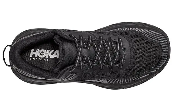 Hoka One One Bondi Wide 2e Athletic Sneakers - Black