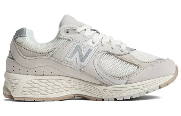 NEW BALANCE 2002r "linen Fog" Suede And Mesh Sneakers - Creamwhite