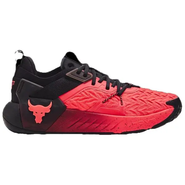 Under Armour Project Rock 6 Athletic Sneakers - Red/phoenix Fire Black