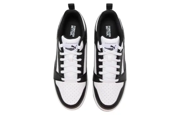 PUMA Rebound V6 Low Sneakers - White/black/white