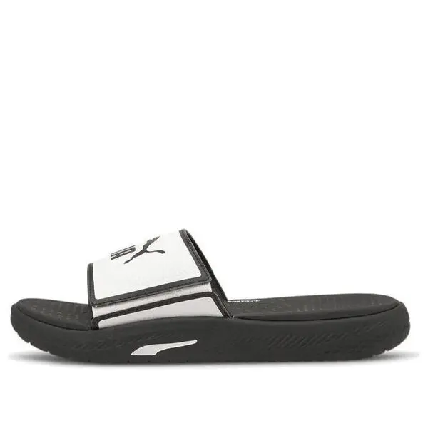 PUMA Softride Slide Sandals - Black/white